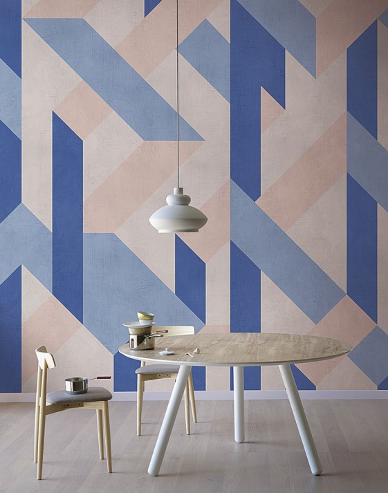 Papier peint motifs graphiques DECLIVO LONDONART - SEANROYALE