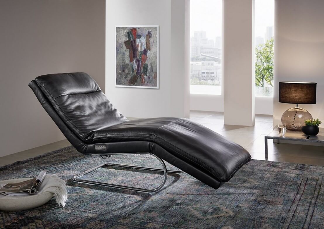 Chaise longue relax ABSOLUTE en cuir